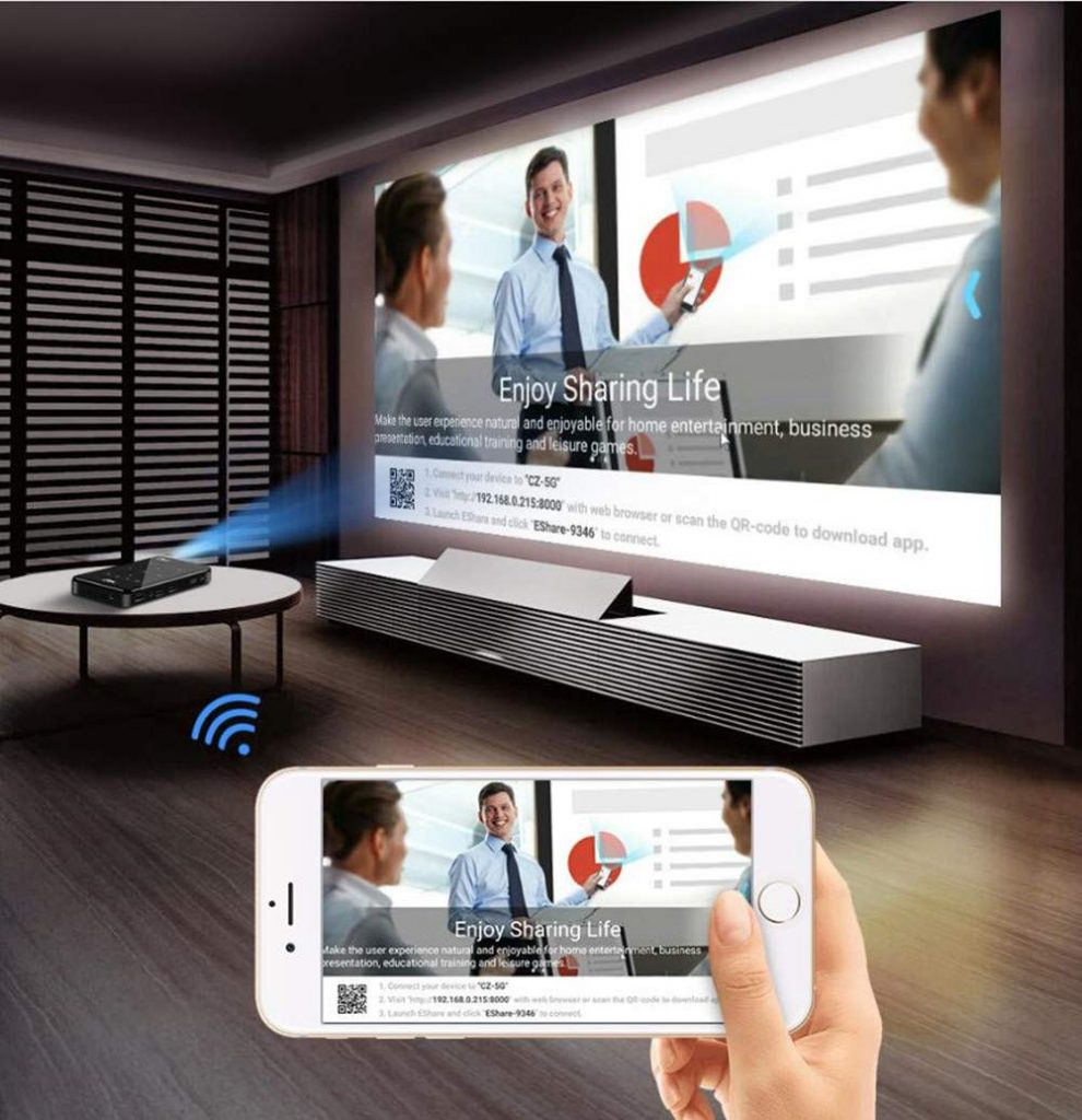 New 4K Smart Android Mini Projector